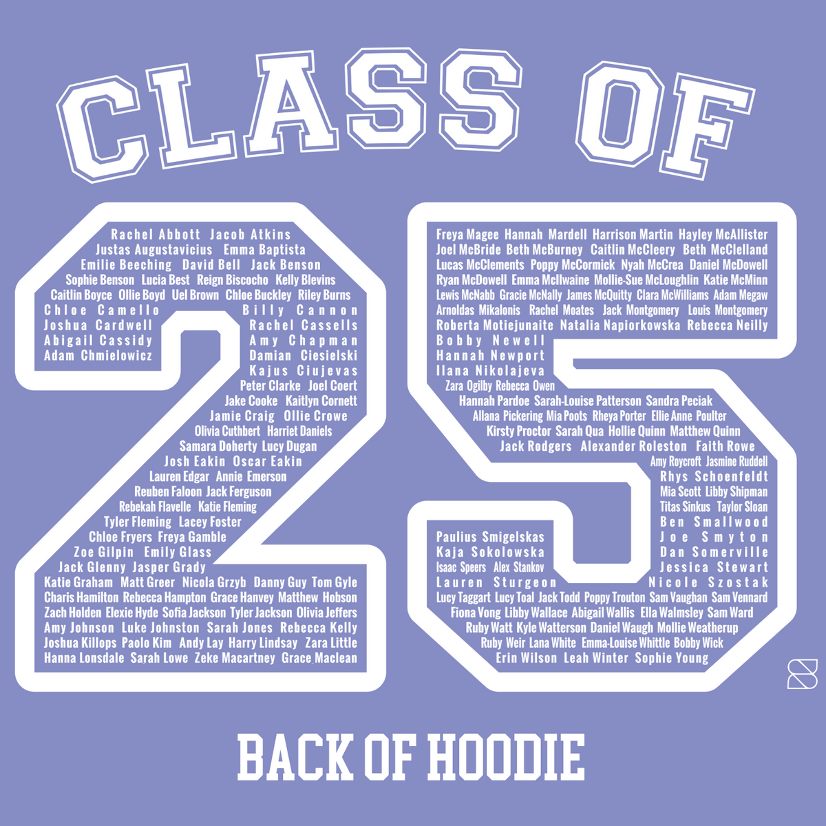 Portadown College Leavers 2025 Hoody - True Violet – Stash Shop
