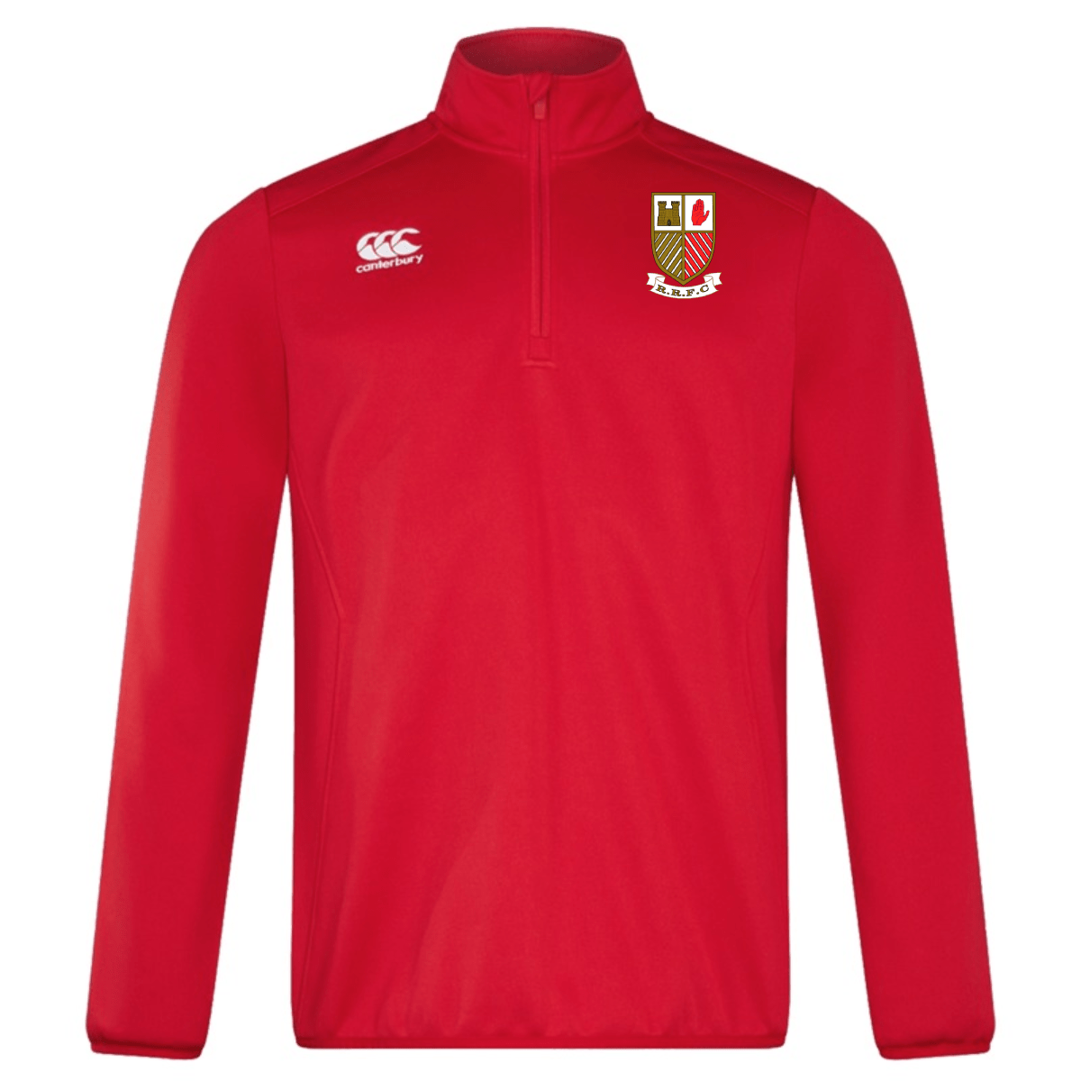 Randalstown Rugby Club - Club 1/4 Zip Midlayer - Red – Stash Shop