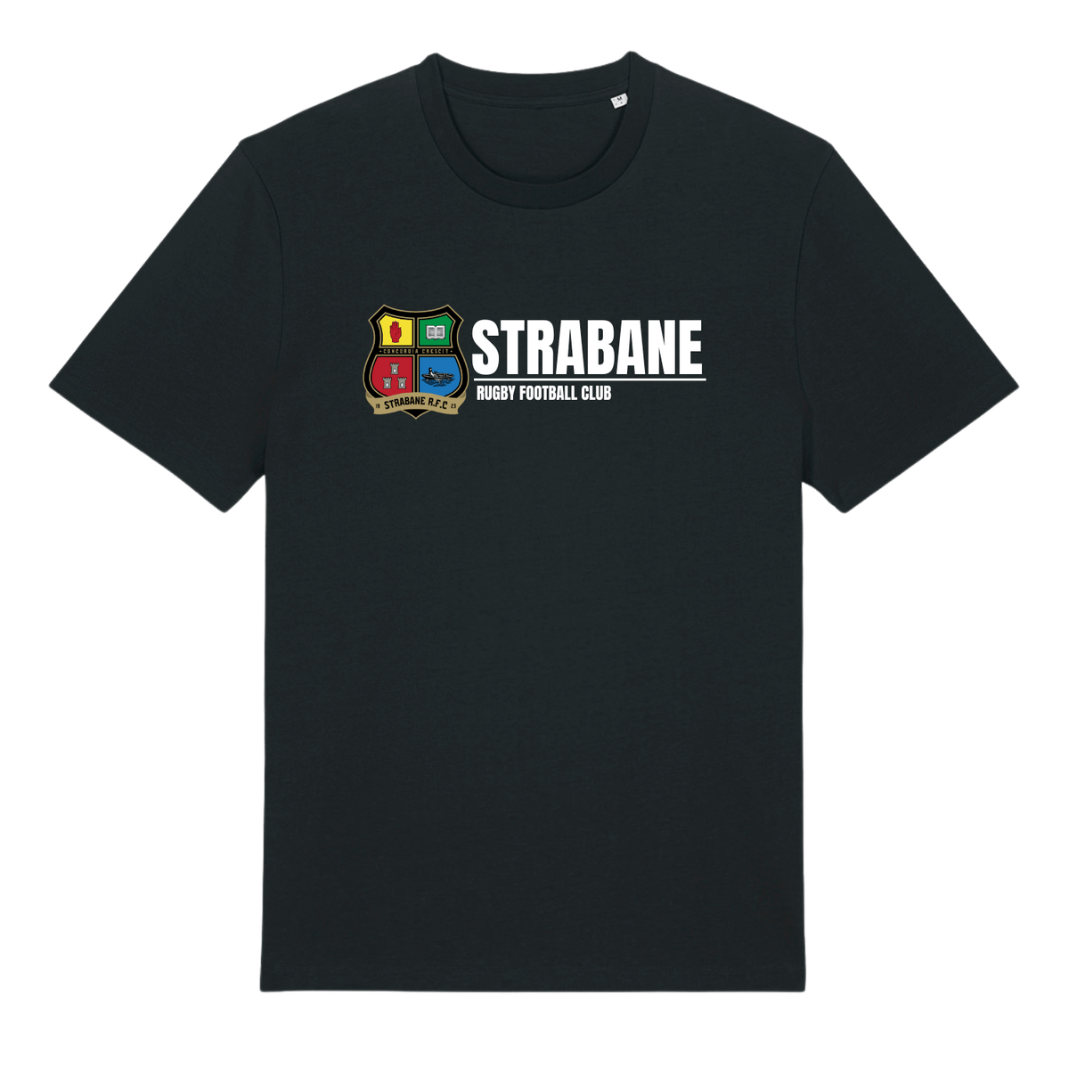 Strabane Rugby Club - Cotton Logo Tee - Black – Stash Shop