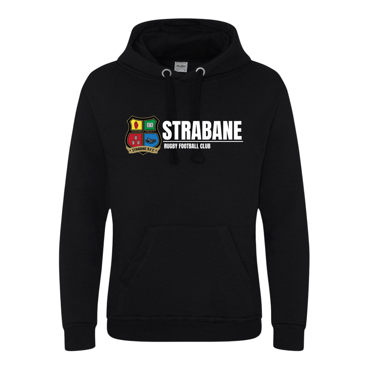 Strabane Rugby Club - Logo Hoody - Black – Stash Shop