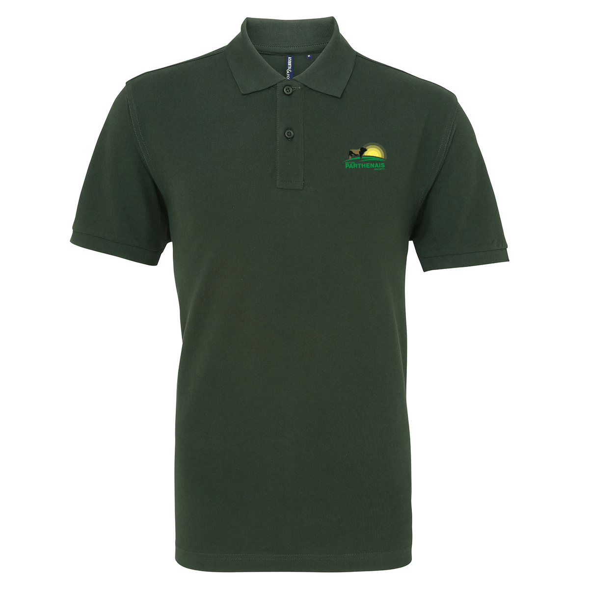 Parthenais Cattle Society Polo - Green – Stash Shop
